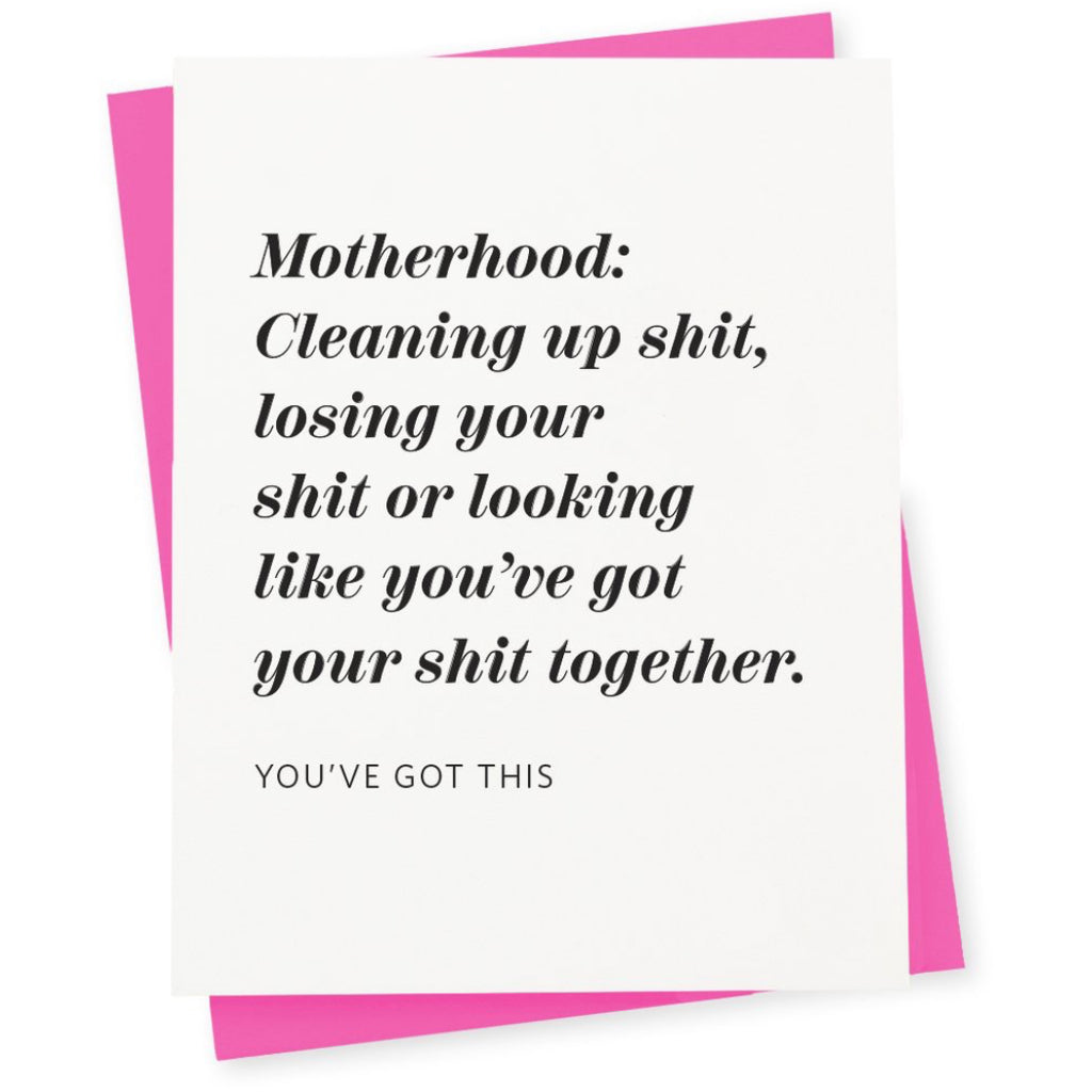 Cleaning Up Shit Mom Card by 417 Press – Outer Layer