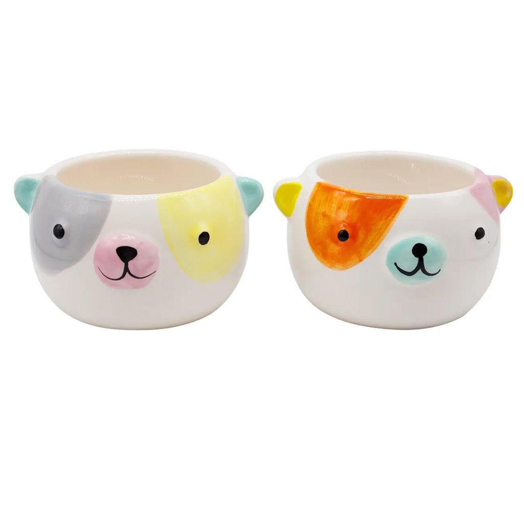 Colourful Animal Face Planter Pot | Springer Decor – Outer Layer