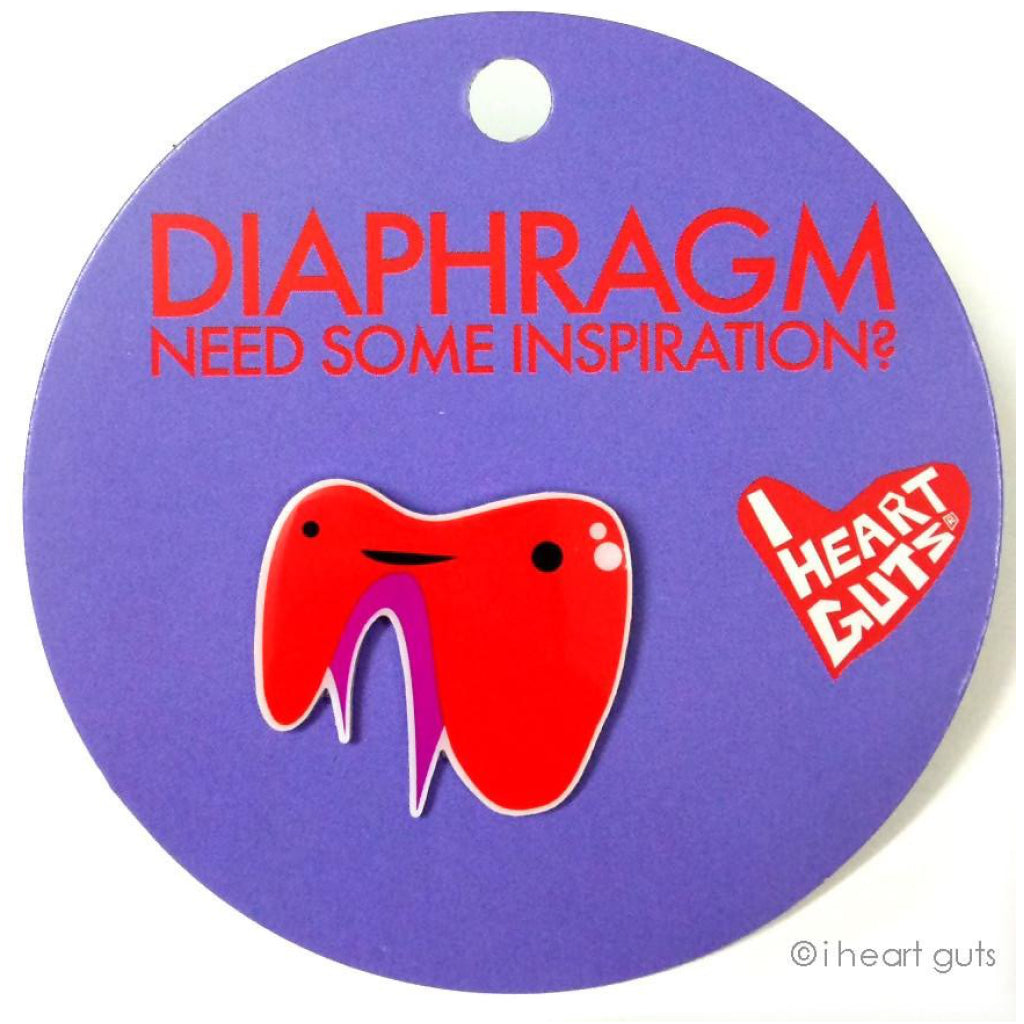 Diaphragm Lapel Pin by I Heart Guts | Anatomical Body Part & Organ Pin ...