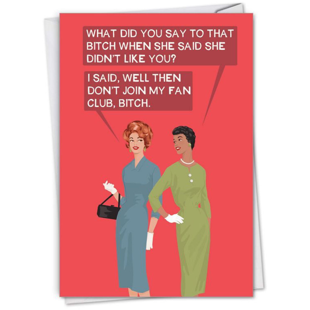 Don't Join My Fan Club Card by Nobleworks – Outer Layer