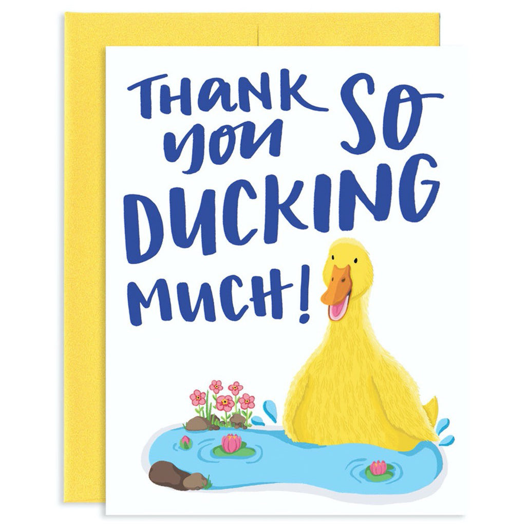 Ducking Thank You Card by Grey Street Paper – Outer Layer