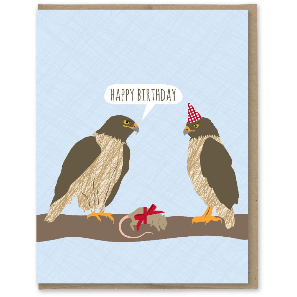 Falcon Birthday Gift Card by Modern Printed Matter – Outer Layer