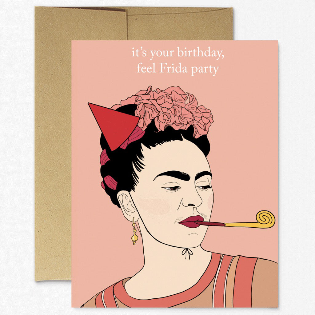 Frida Birthday Card by Party Mountain Paper – Outer Layer