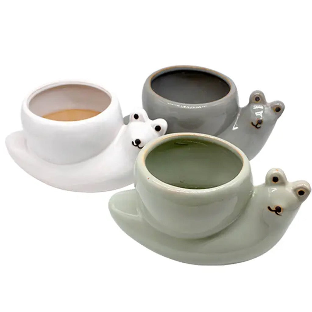 Glazed Snail Planter Pot | Springer Decor – Outer Layer