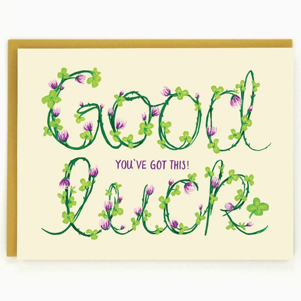 Good Luck Floral Card by Made in Brockton Village – Outer Layer