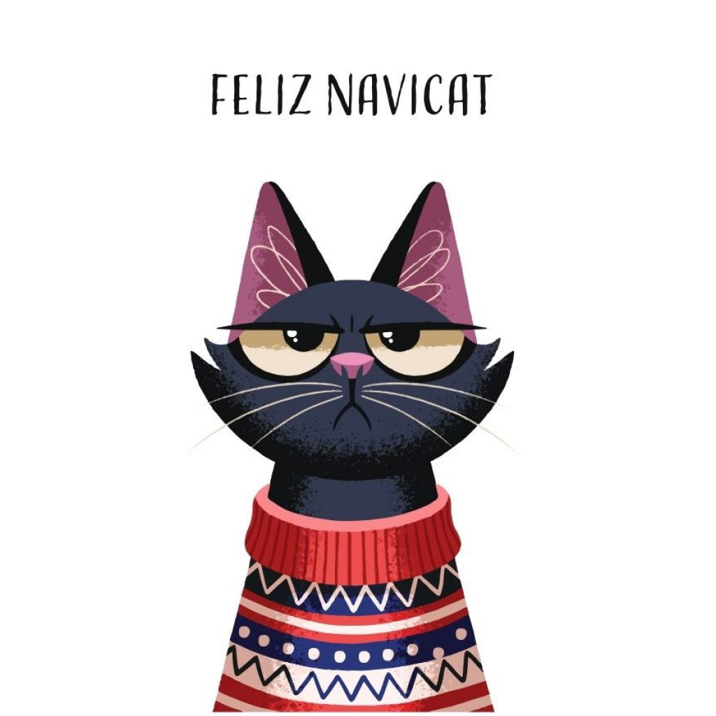 Grumpy Cat Holiday Card by Halfpenny Postage – Outer Layer