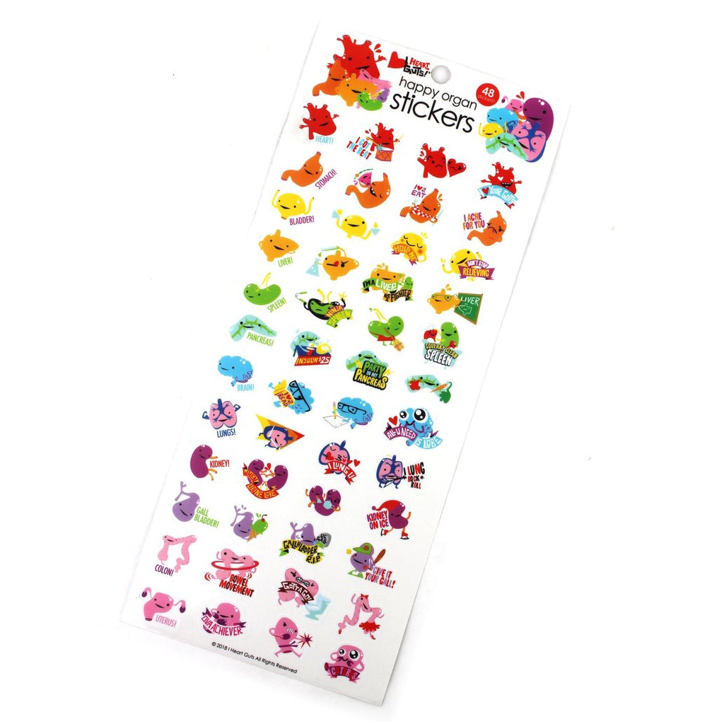 Happy Organ Stickers by I Heart Guts – Outer Layer