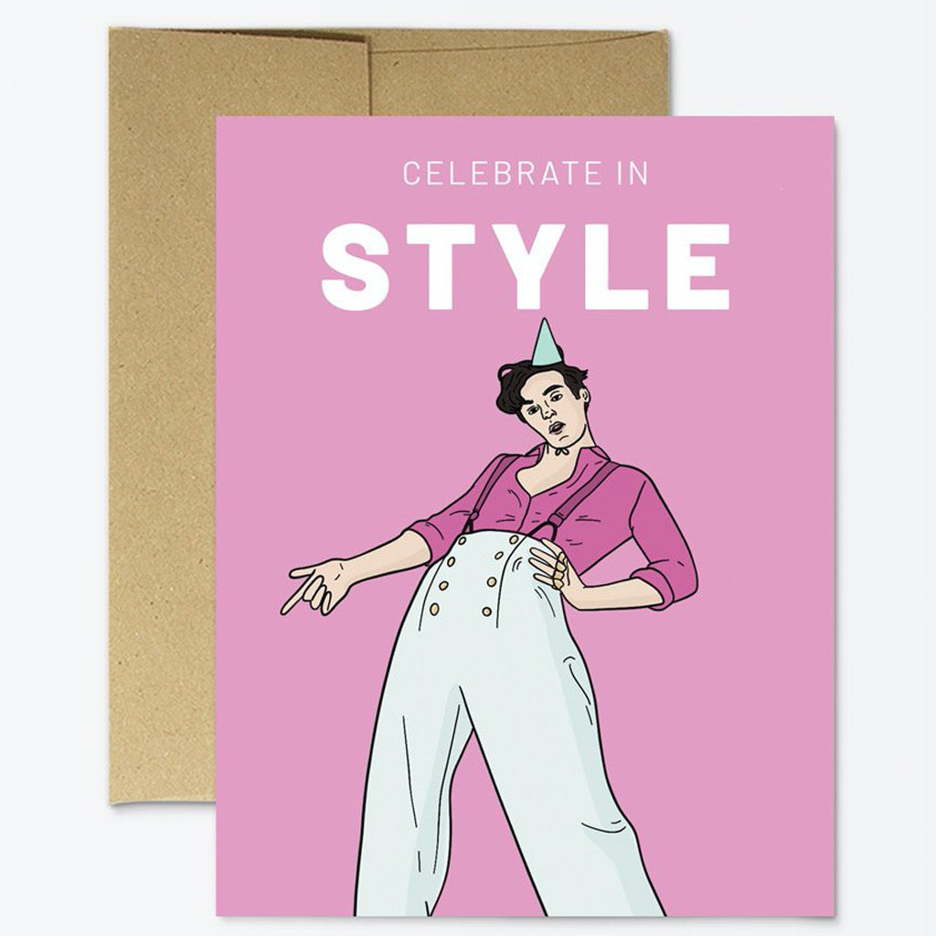 Harry Styles Celebrate In Styles Card by Party Mountain Paper – Outer Layer