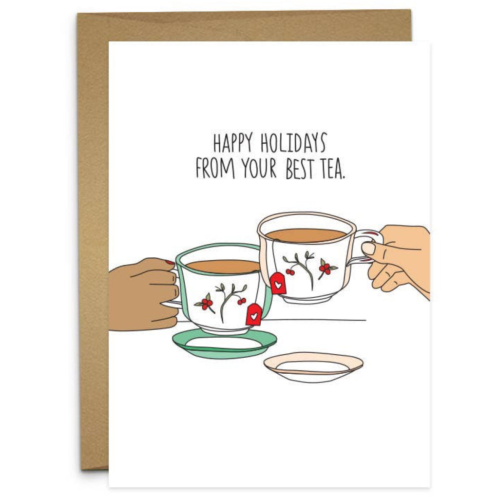 Holiday Best Tea Card by Humdrum Paper – Outer Layer