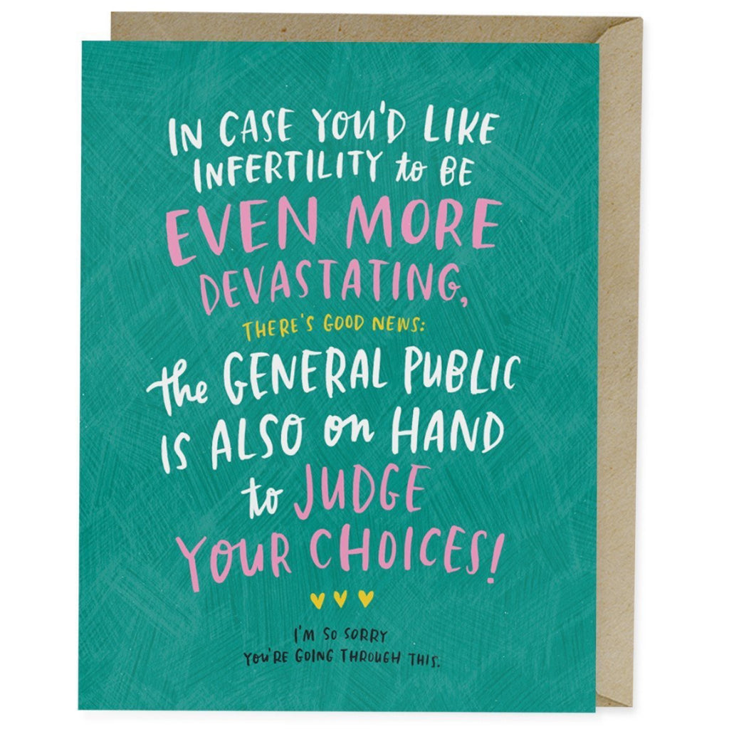 Infertility Judging Card by Emily McDowell Studio – Outer Layer