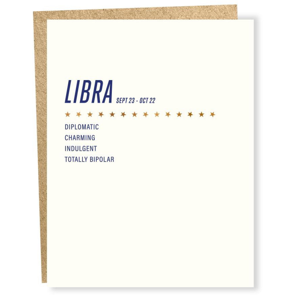 Libra Card by Sapling Press – Outer Layer