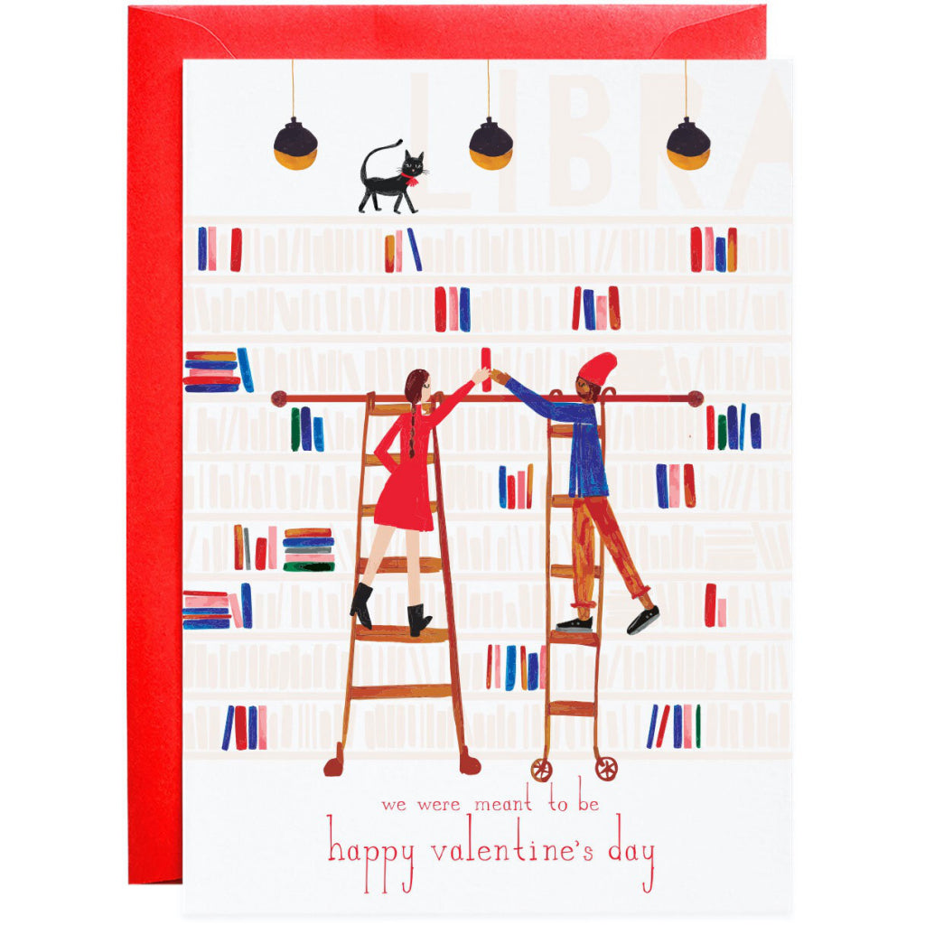 Library Valentine's Day Card by Mr. Boddington's Studio – Outer Layer
