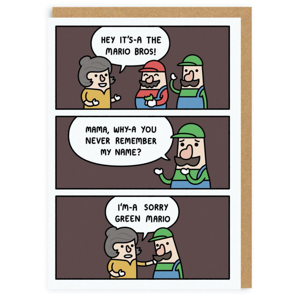 Mario Brothers Card by Ohh Deer – Outer Layer