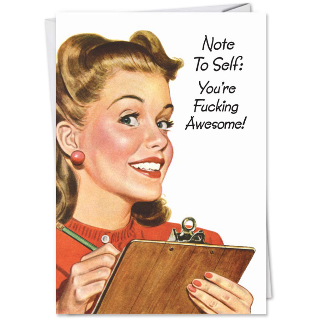 Note To Self Card by Nobleworks – Outer Layer