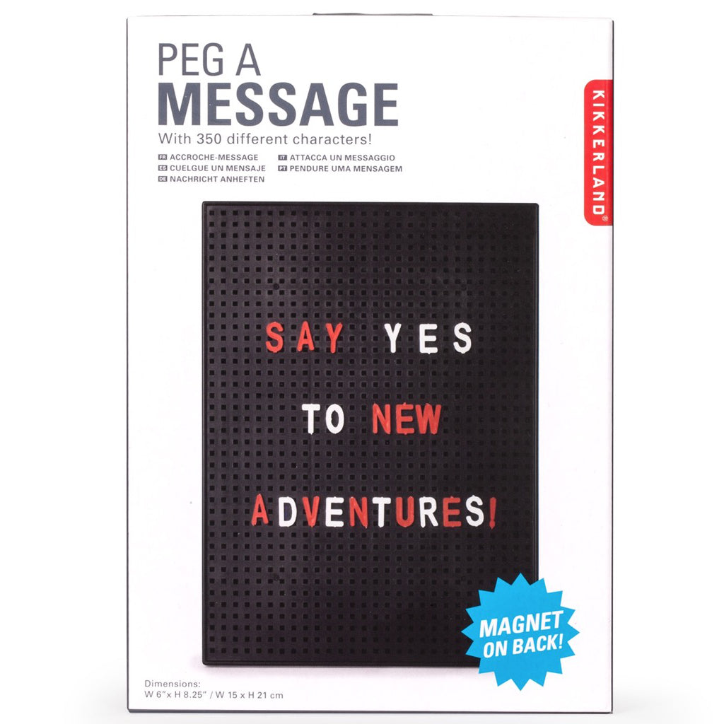 Peg A Message Small by Kikkerland – Outer Layer