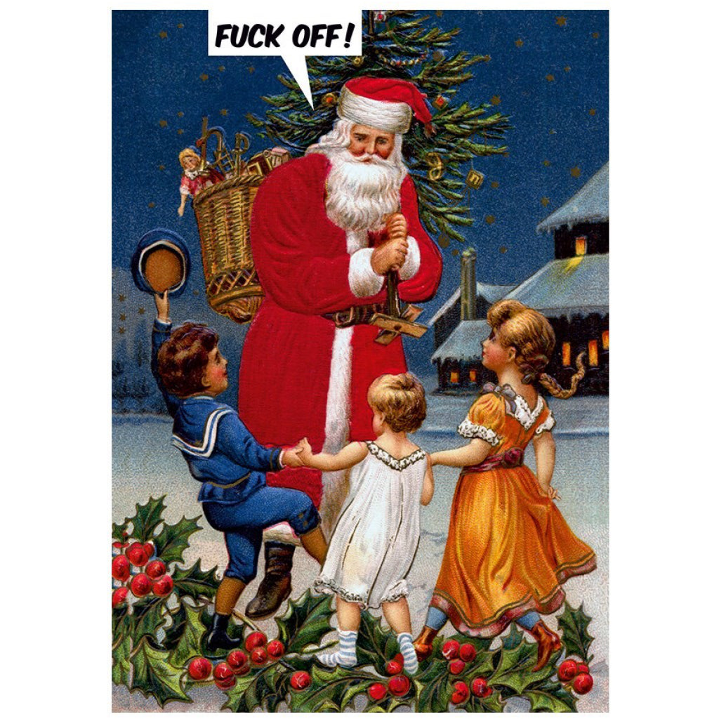 Santa Says Fuck Off Card by Bella Flor – Outer Layer