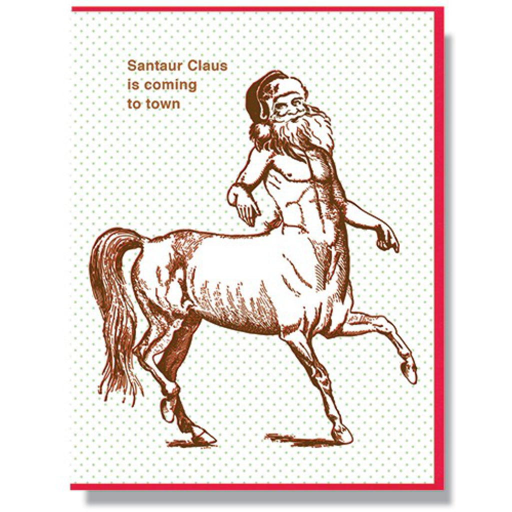 Santaur Claus Card by Smitten Kitten – Outer Layer