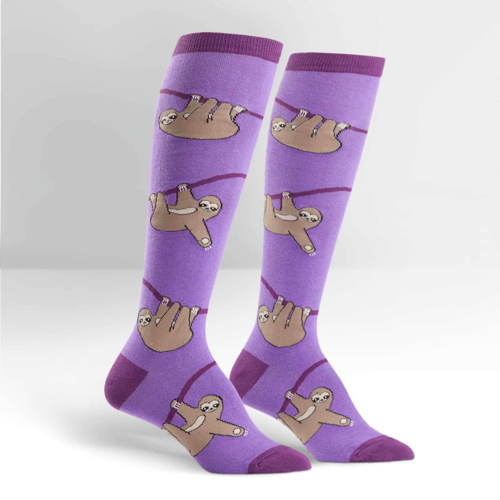 Sloth Knee Socks by Sock It To Me – Outer Layer
