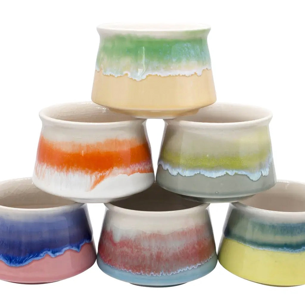 Small Colourful Glazed Planter Pot | Springer Decor – Outer Layer