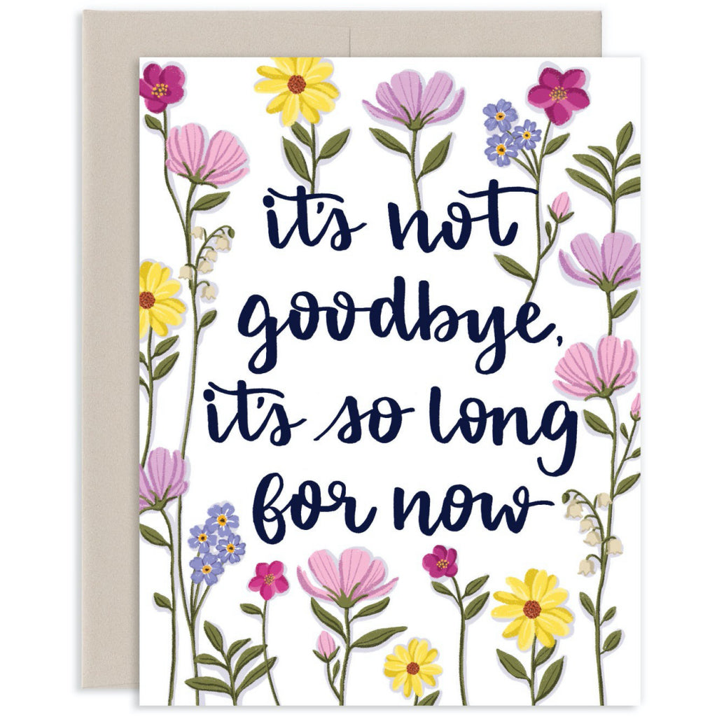 So Long For Now Card by Grey Street Paper – Outer Layer