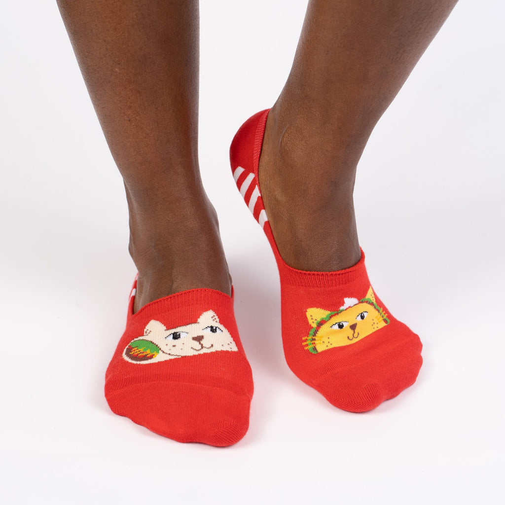 Taco Cat No Show Socks Small by Sock It To Me – Outer Layer