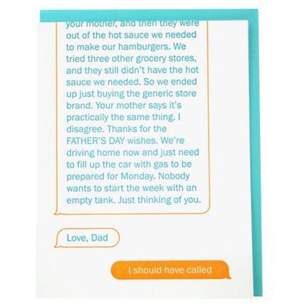 Texting Dad Card by Smudge Ink – Outer Layer