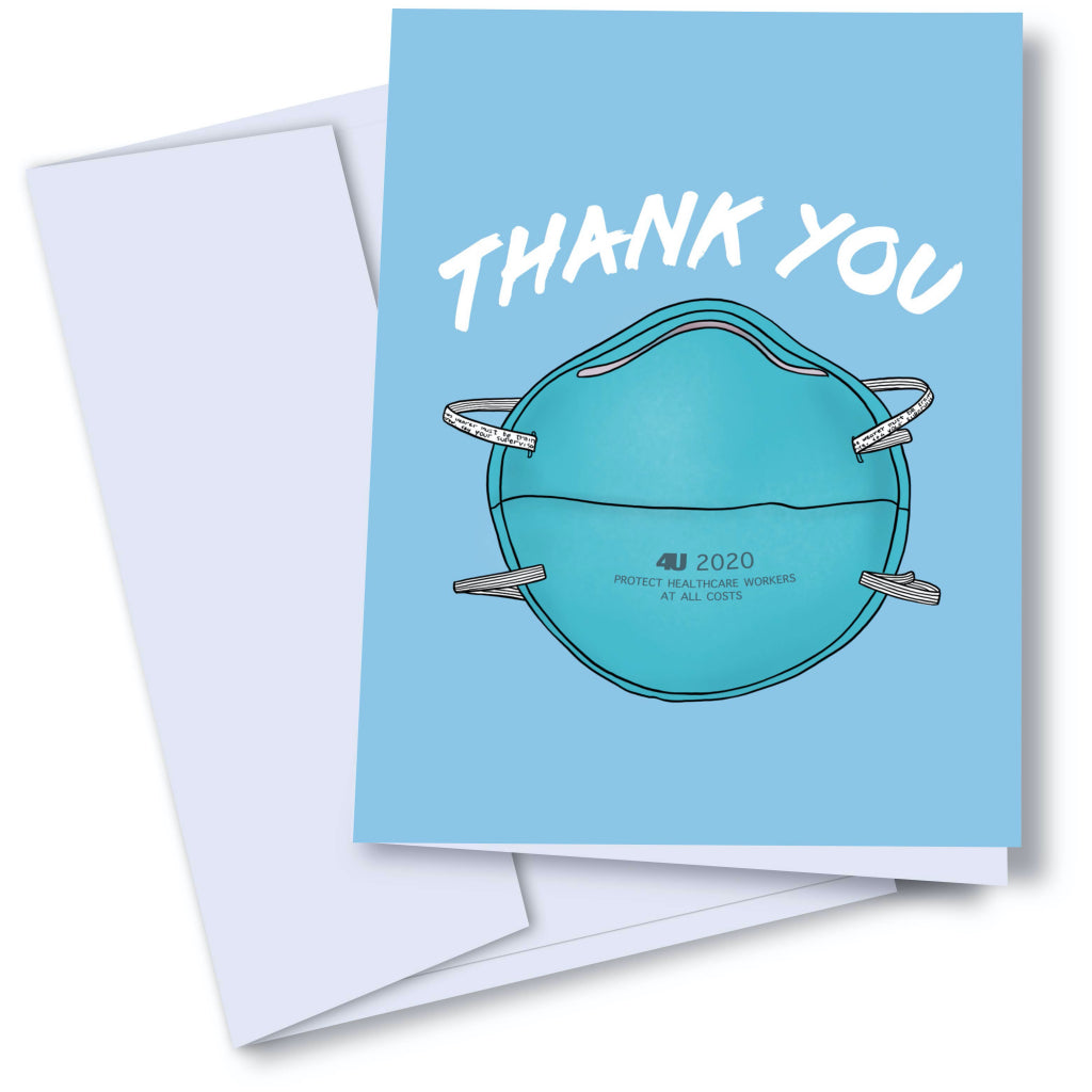Thank You Face Mask Card by Kaleidadope – Outer Layer