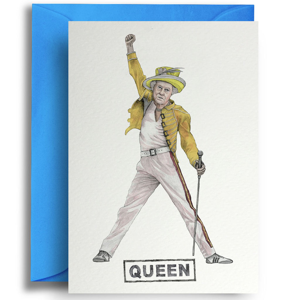 The Queen Freddie Mercury Card by Quite Good Cards – Outer Layer