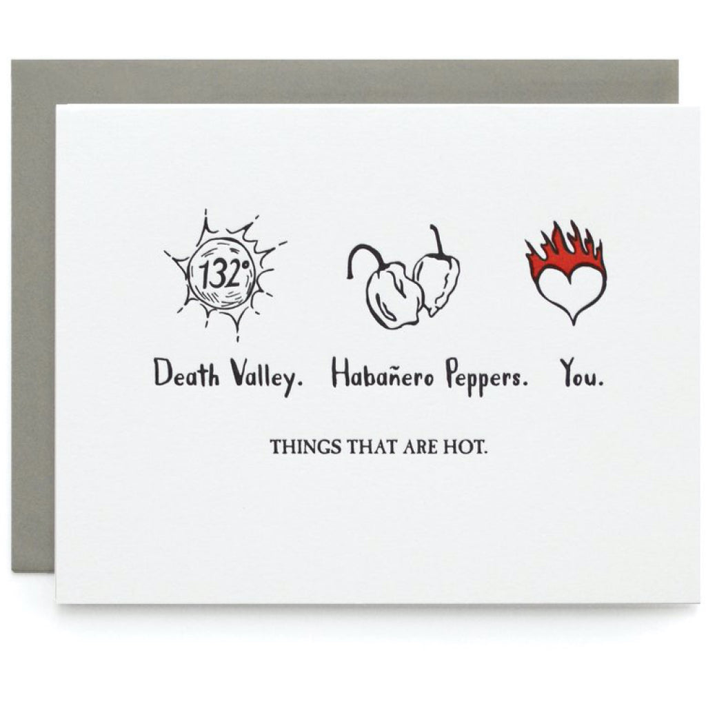 Three Things - Hot Card by Wild Ink Press – Outer Layer