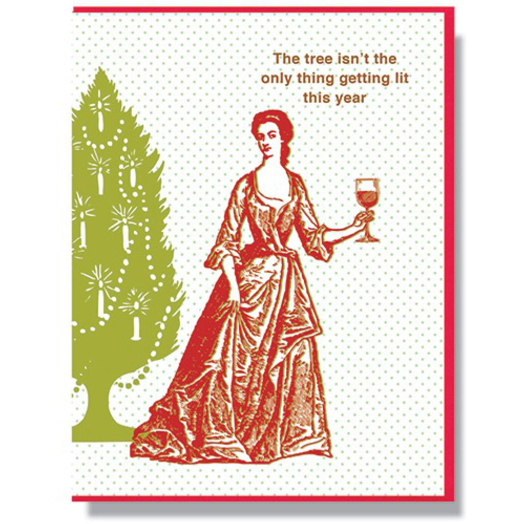 Tree Getting Lit Card by Smitten Kitten – Outer Layer