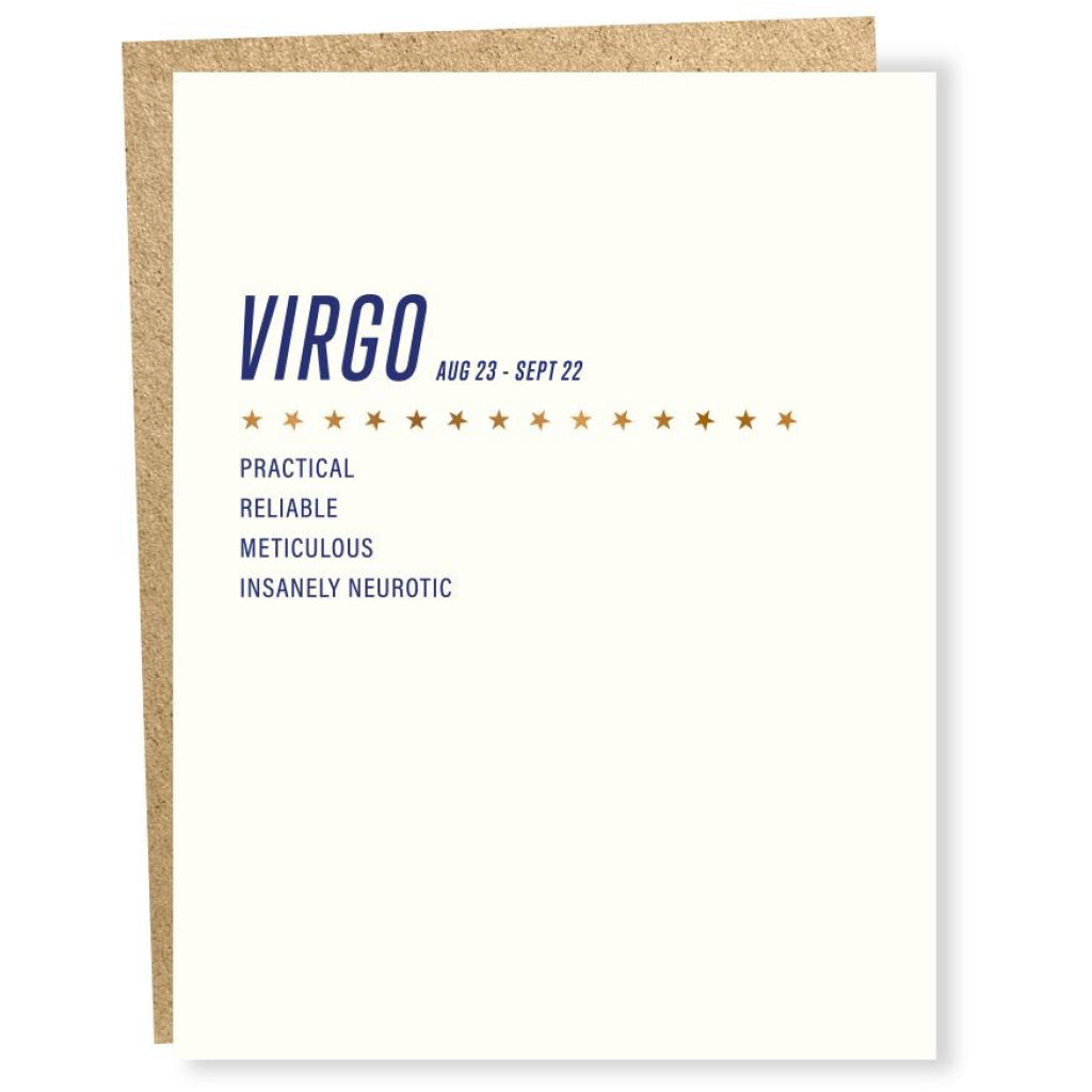 Virgo Card by Sapling Press – Outer Layer