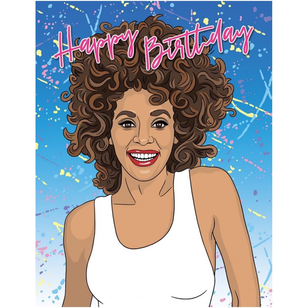 Whitney Houston Birthday Card by The Found – Outer Layer