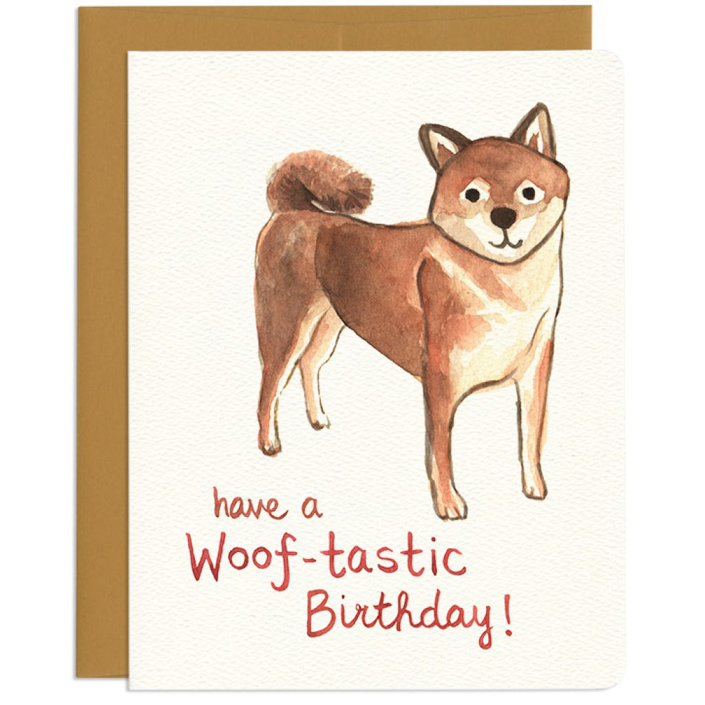 Woof-tastic Birthday Card by Gotamago – Outer Layer
