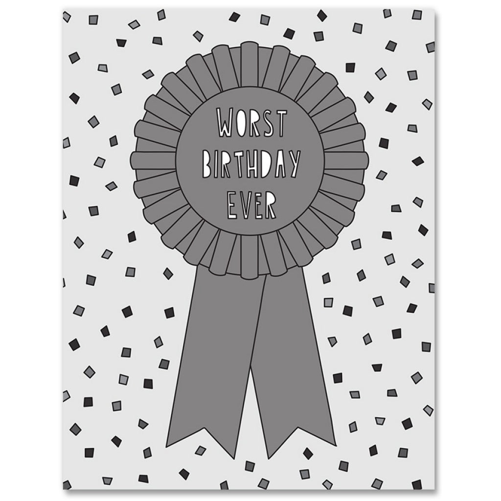 Worst Birthday Ever Card by Near Modern Disaster – Outer Layer