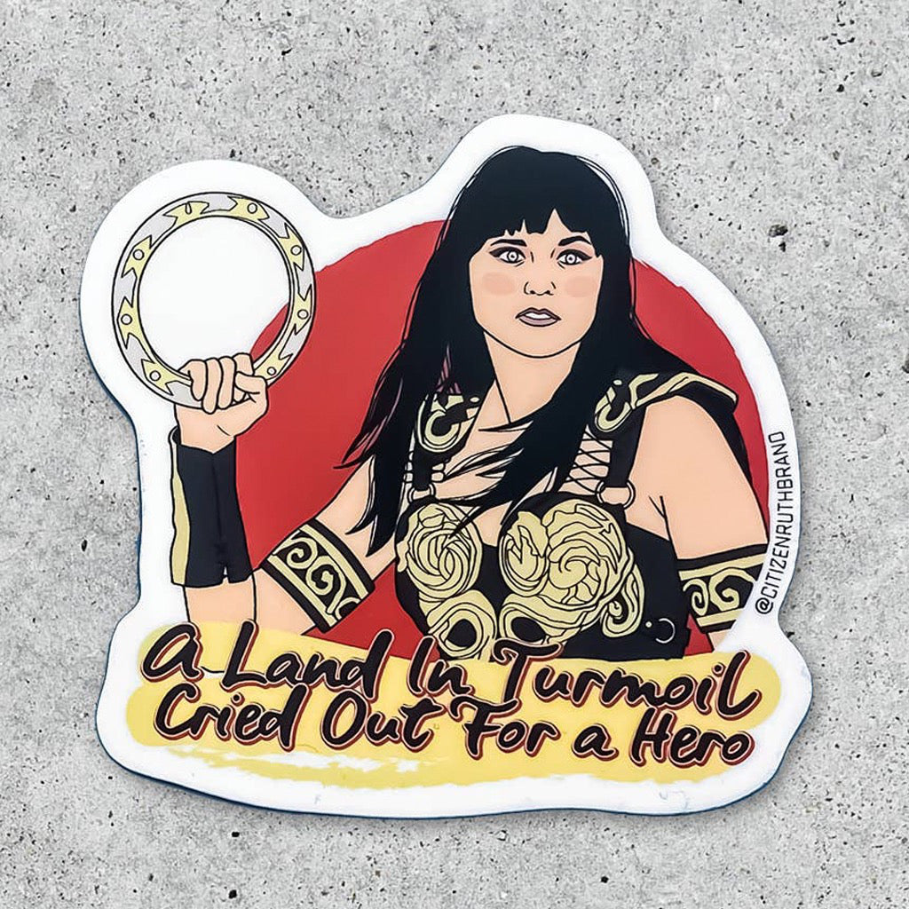 Xena Warrior Princess Sticker by Citizen Ruth – Outer Layer