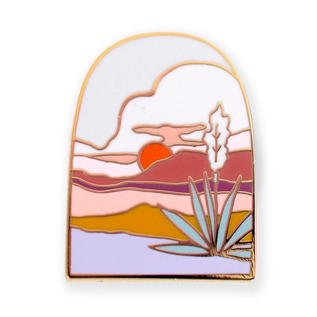 Agave Sunset Enamel Pin | Antiquaria Design Studio – Outer Layer