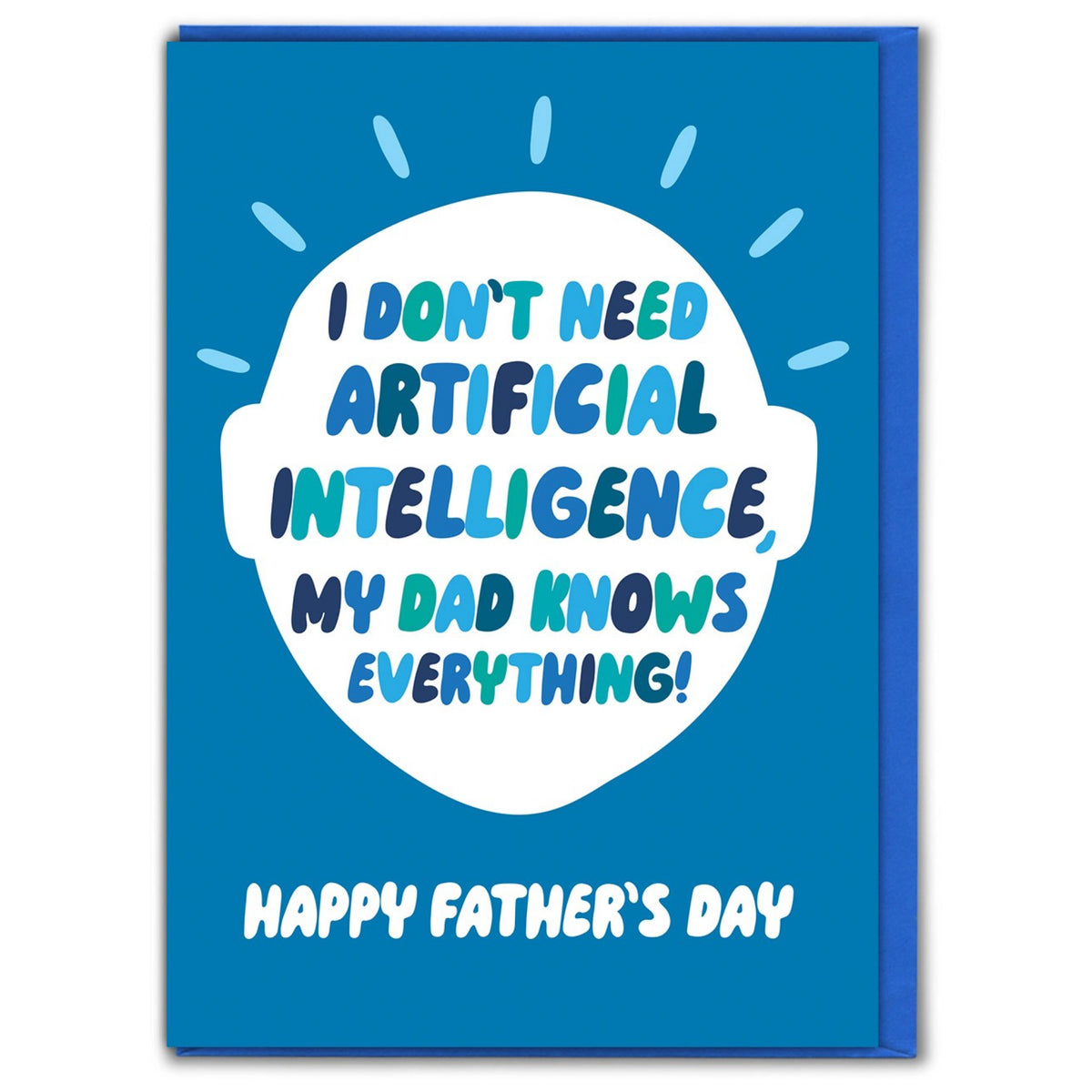 AI Dad Knows Everything Father's Day Card | Brainbox Candy – Outer Layer