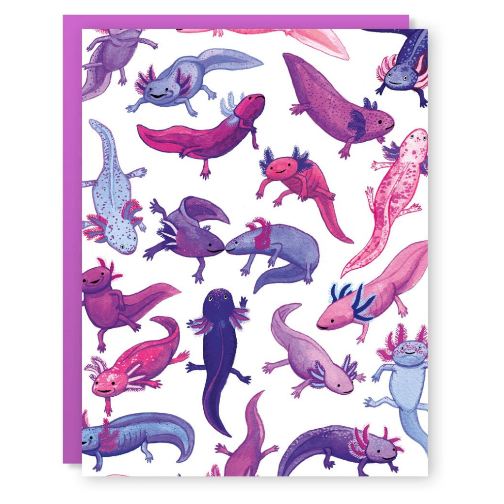All Axolotl Card | Cactus Club Paper Goods – Outer Layer