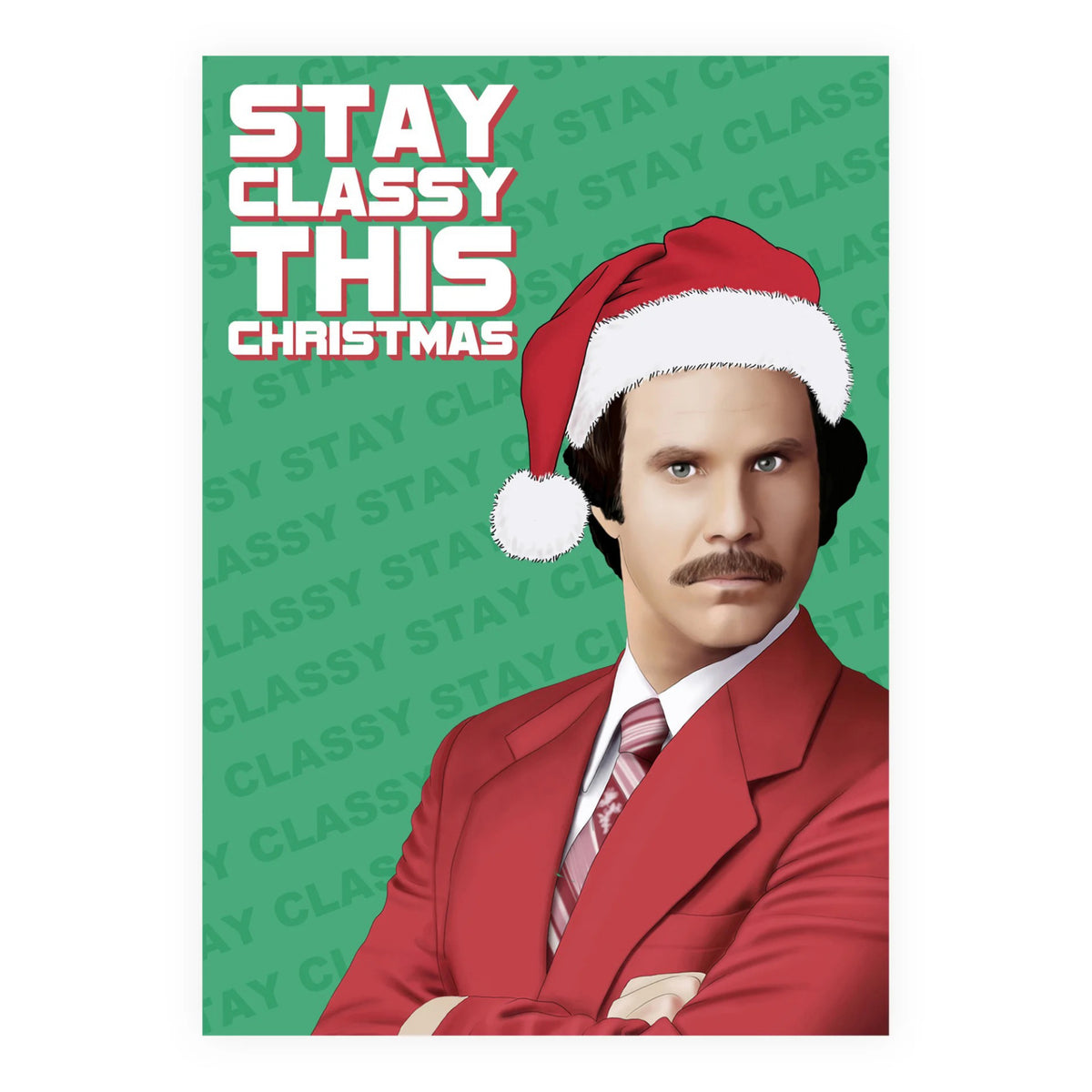 Anchorman Ron Burgundy Classy Christmas Card | Central23 – Outer Layer