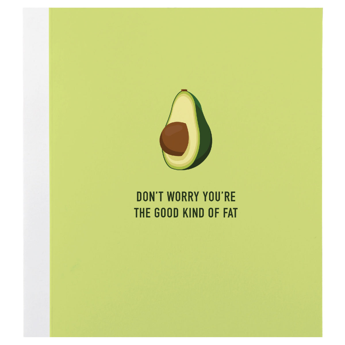 Avocado Good Fat Card by Classy Cards – Outer Layer