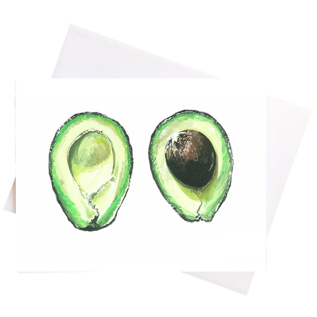 Avocado Watercolour Card by Niki Kingsmill – Outer Layer