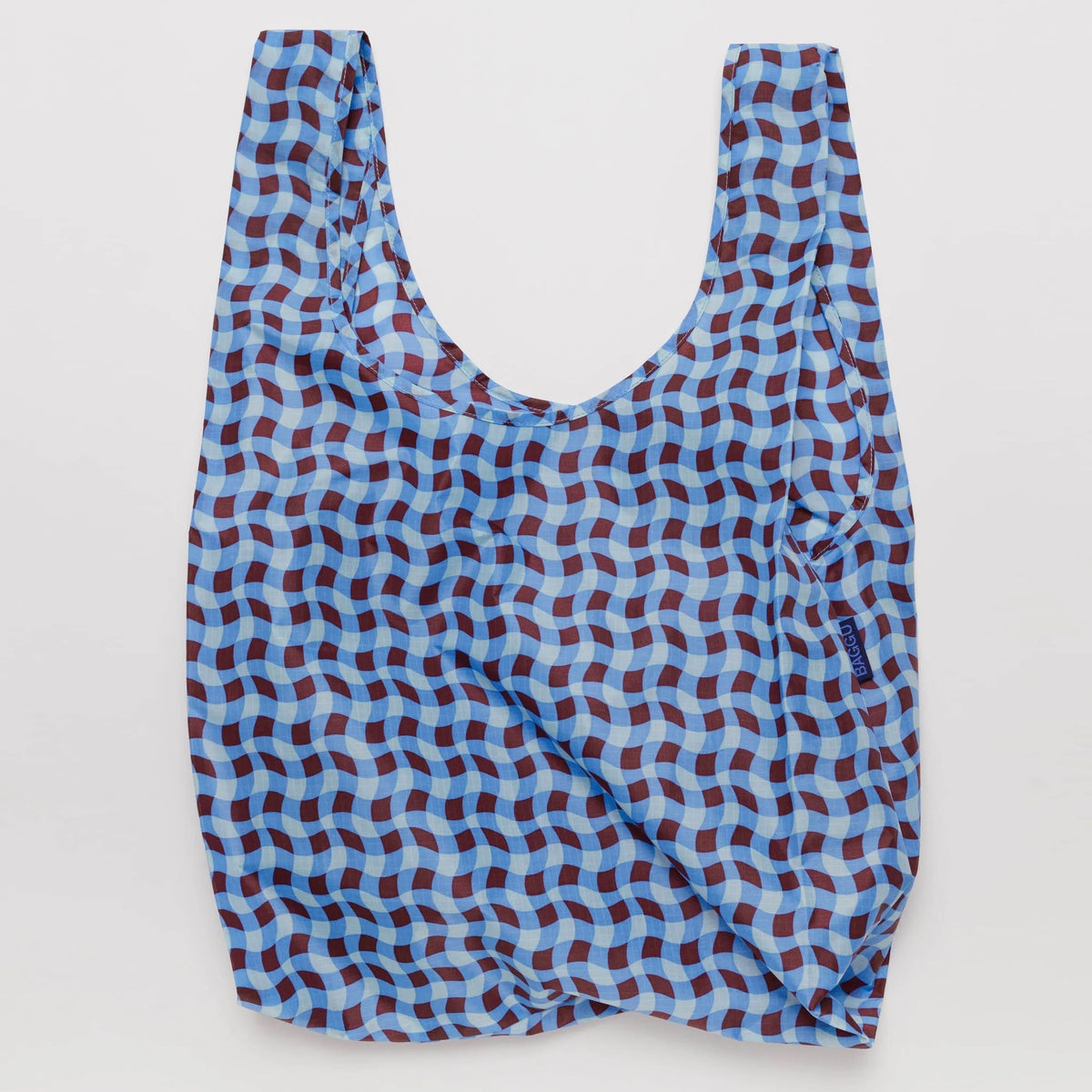 Standard Baggu Wavy Gingham Blue | Baggu – Outer Layer