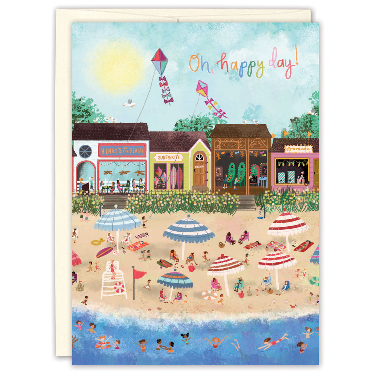 Beach Scene Birthday Card | Biely & Shoaf – Outer Layer