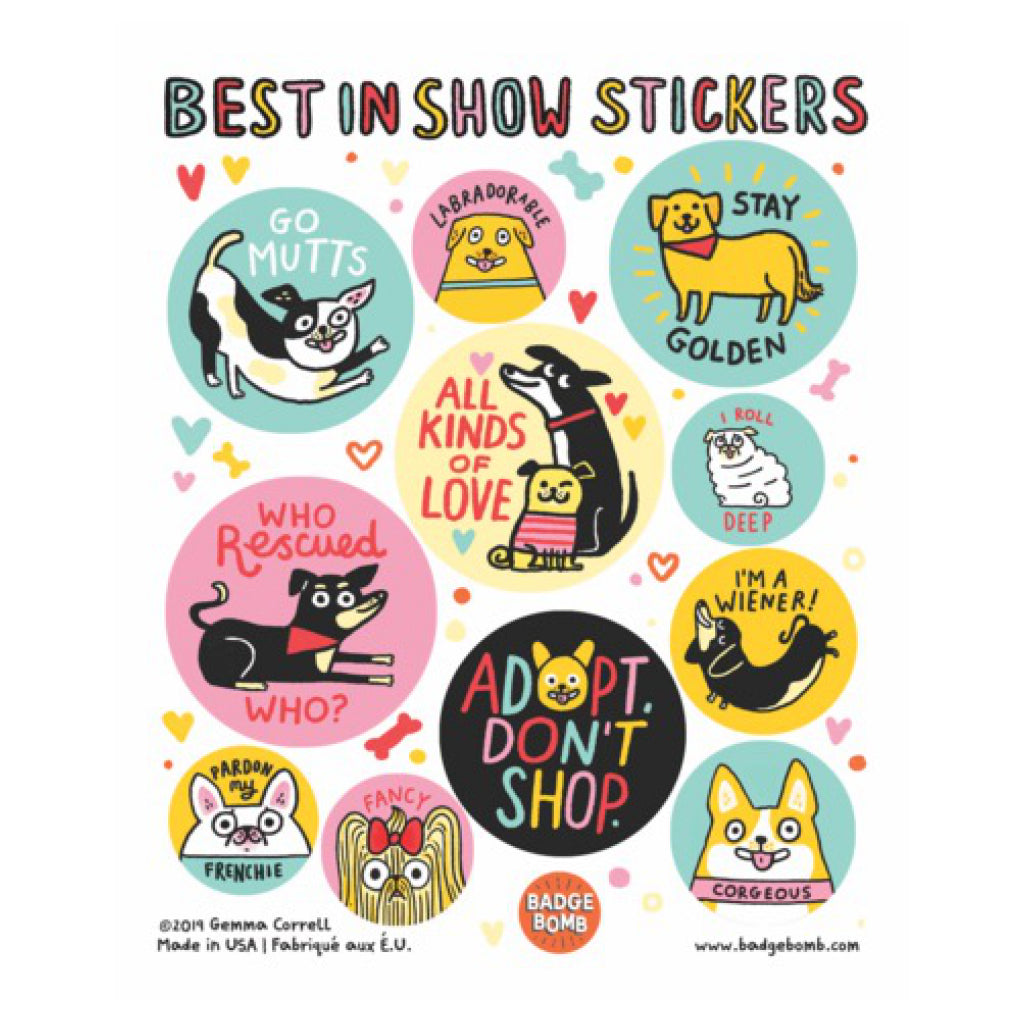 Best In Show Sticker Pack | Badge Bomb – Outer Layer