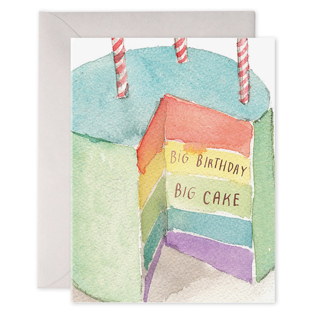 Big Birthday Big Cake Card | E. Frances – Outer Layer