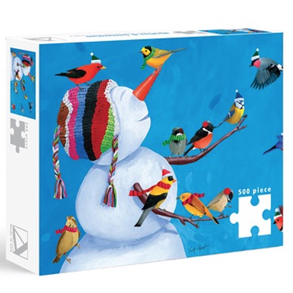 Birdies and Snowman 500 Piece Puzzle | Allport Editions – Outer Layer