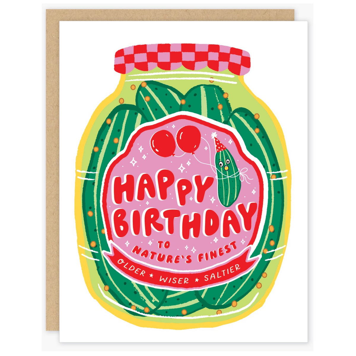 Birthday Pickles Card | Party of One – Outer Layer