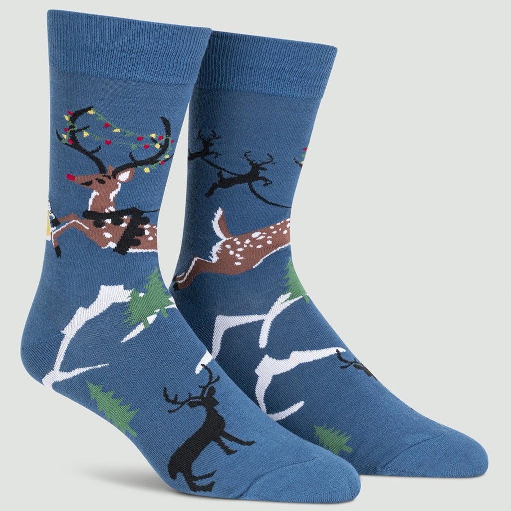 Brew-Dolph Men's Crew Socks | Sock It To Me – Outer Layer