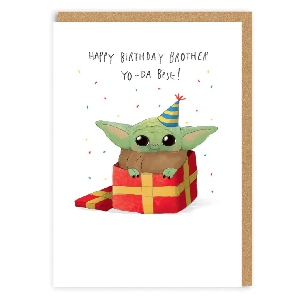 Brother Yo-da Best! Birthday Card | Ohh Deer – Outer Layer