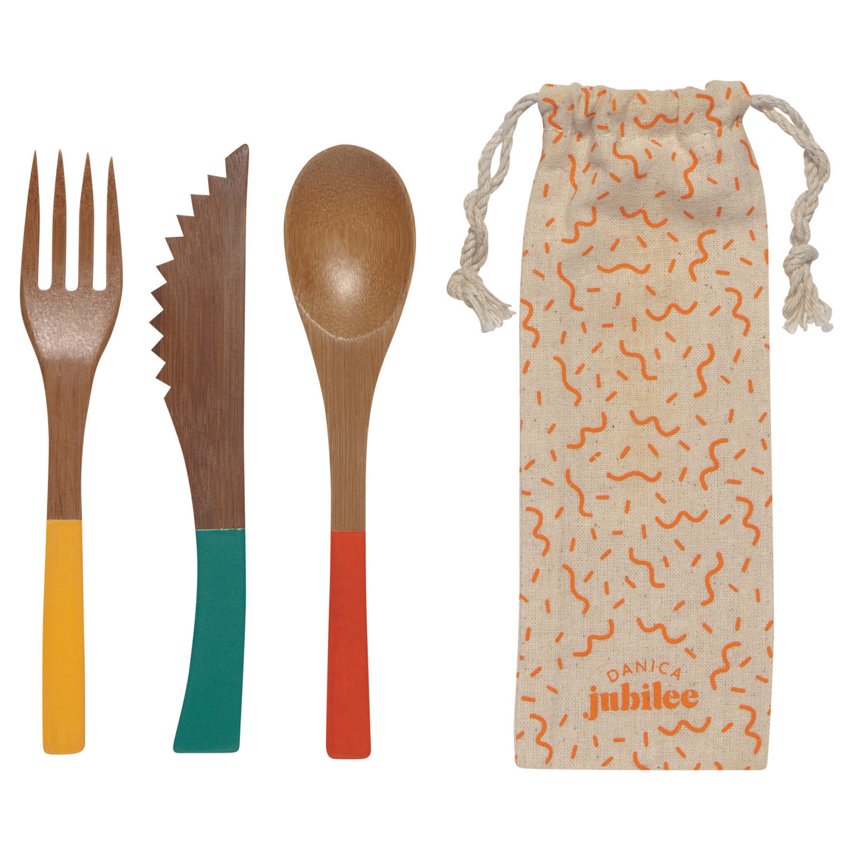 Cheer On The Go Bamboo Cutlery | Danica – Outer Layer